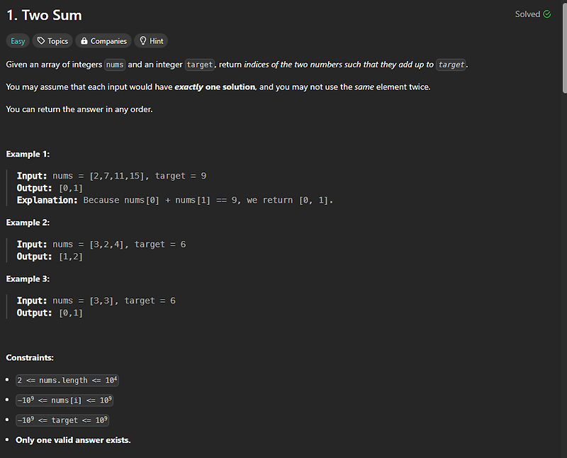 LeetCode in C# 1. Two Sum — Until Dawn