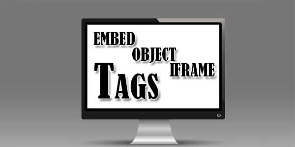 HTML | 콘텐츠 삽입 태그 iframe, embed, object 비교