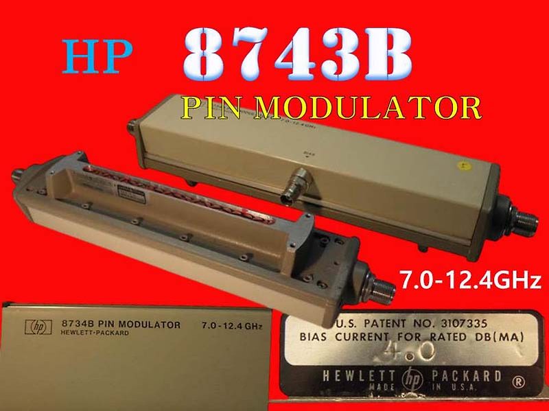 HP PIN MODULATOR 7.0-12.4 GHz 3107335 Bias Current Rated DB MA Hewlett ...