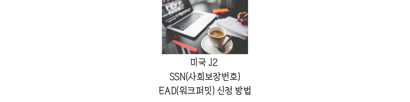 미국 J2 - SSN(사회보장번호),EAD(워크퍼밋) 신청 방법
