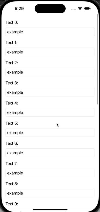 [iOS - SwiftUI] 키보드와 스크롤 뷰 (키보드 올라올 때 TextField와의 최소 거리만큼 스크롤 방법, safeAreaPadding)