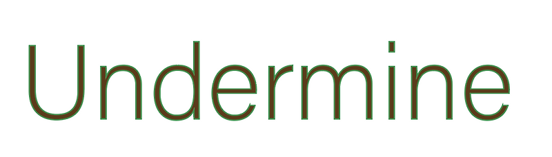 즐거운 영어 학습시간 : 'Undermine' 의 의미와 예시