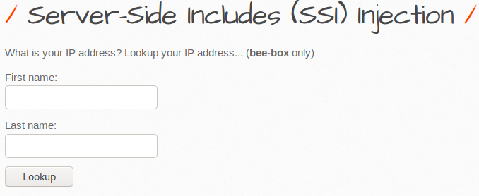 Server-Side Includes (SSI) Injection