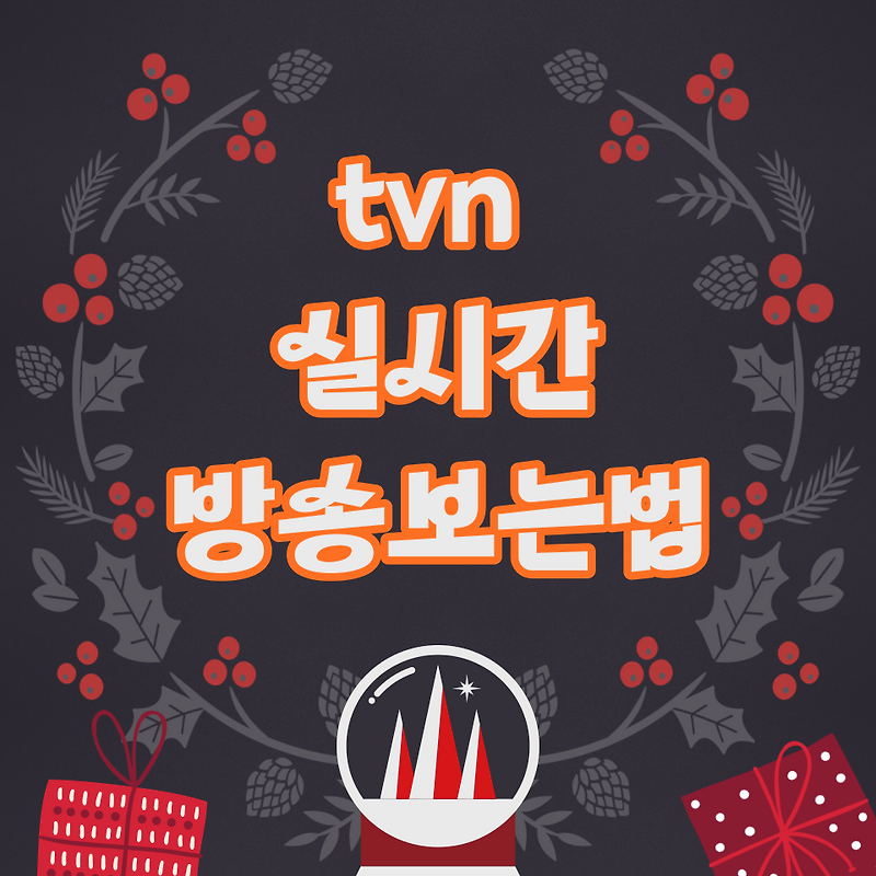 [tvn] 온에어, 실시간 방송 무료로 보는 초간단 방법!