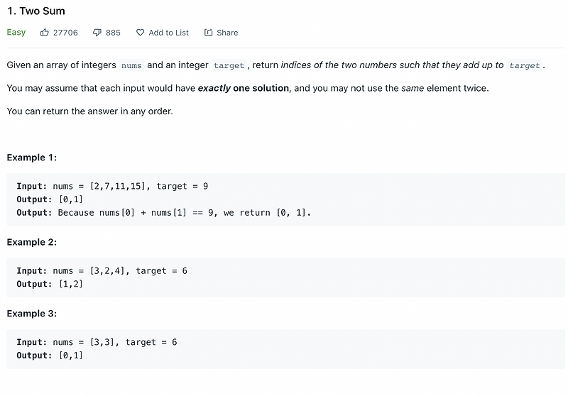[C++] Leetcode - Two sum (Hash Map)