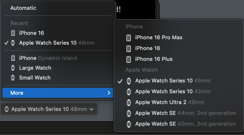 Xcode Preview/Emulator 관련 (1)