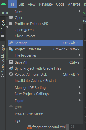 [Android Studio] Settings 들어가는방법/Android Gradle Plugin requires Java 11 ...