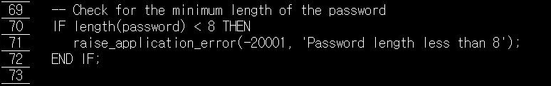 [ORACLE] 패스워드 정책 설정(VERIFY_FUNCTION)