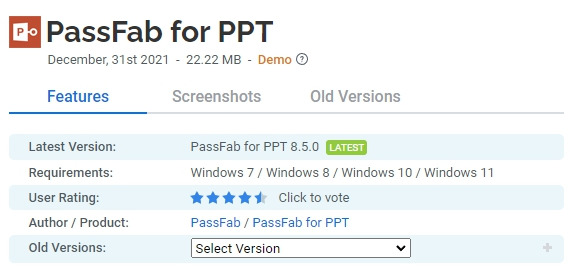 PassFab for PPT 무료 다운로드