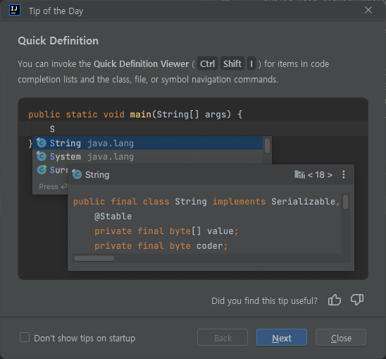 [Tip of the Day] IntelliJ : Quick Definition