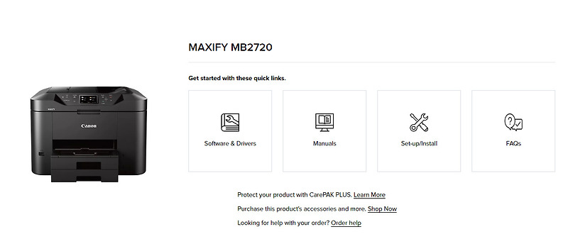 캐논 MAXIFY MB2720드라이버 다운로드 설치방법