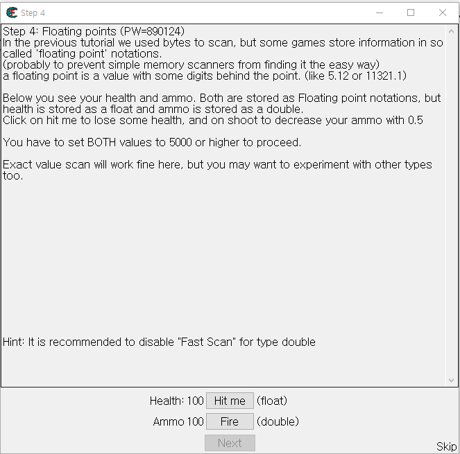 [Cheat Engine Tutorial] 치트엔진 튜토리얼 4번