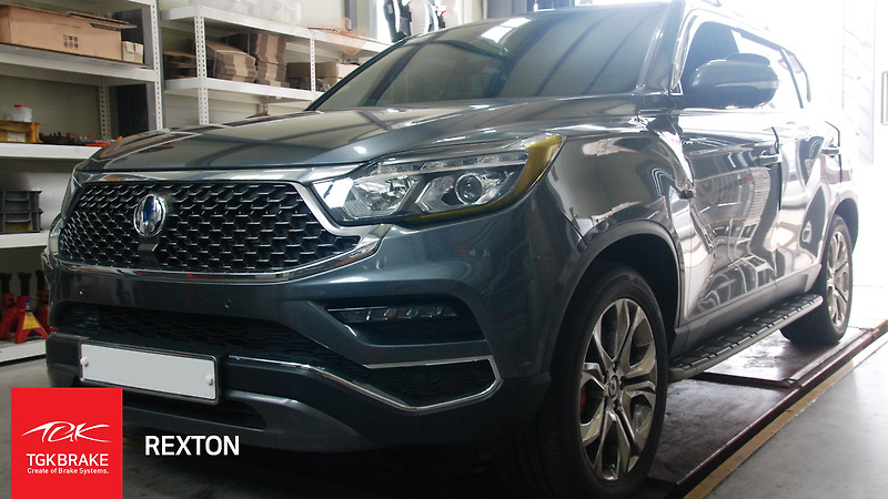 [쌍용 G4렉스턴] 6P브레이크 캘리퍼에서 찌그덕 소리 - 대구브레이크튜닝전문샵 :: TGK 브레이크