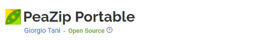 PeaZip Portable 무료 다운로드