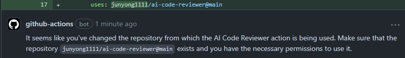 [Git hub Action]Chat GPT AI를 이용한 GitHub 코드 리뷰어 사용 방법