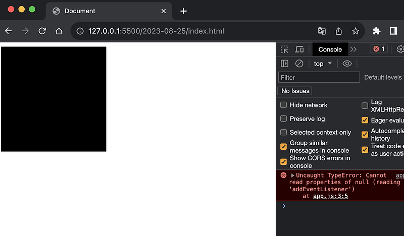 Javascript Js코드를 올바르게 작성했는데 왜 적용이 되지 않을까