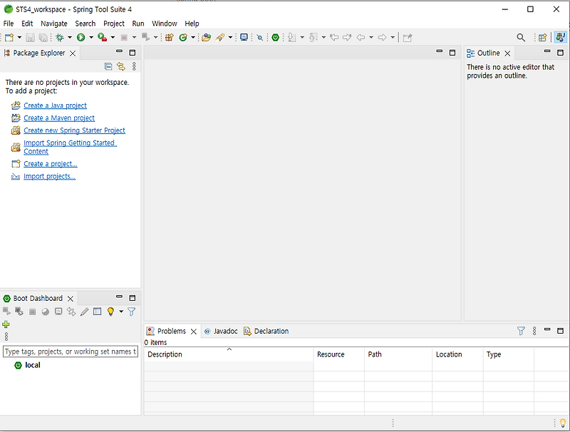 [JAVA/Spring Boot] STS4 기본 설정 및 첫 프로젝트 띄우기 :: 끄적끄적 개발기록