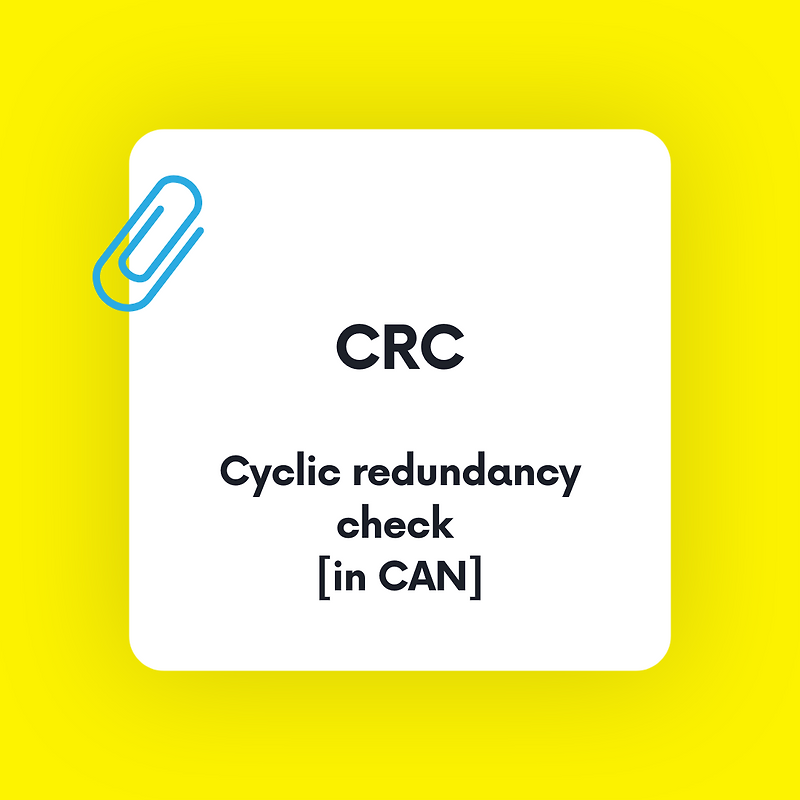 [CAN] Cyclic redundancy check(CRC)