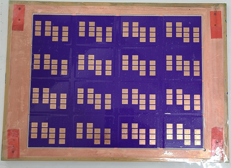 Cu Plate위 Ag부분도금