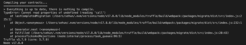 [truffle] truffle migration 오류(TypeError: Cannot read properties of undefined (reading 'call ...