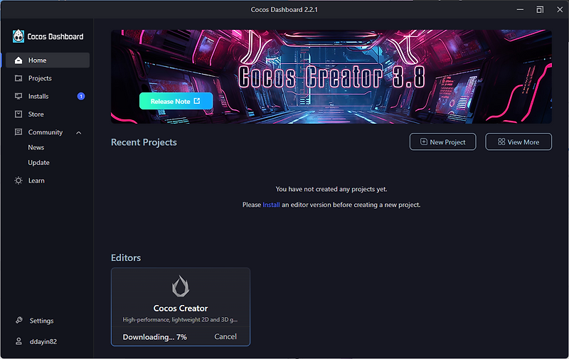 cocos2d-x 3.8.6 게임 엔진 근황