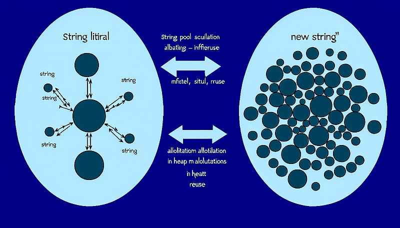 리터럴 String과 new String()의 차이 — 함께 자라나기