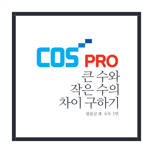 Cos Pro 1급 - 샘플 문제 6차 3번 - 큰 수와 작은 수의 차이 구하기