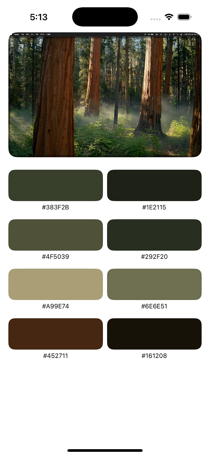 iOS SwiftUI get color from image (이미지에서 평균 색상 추출)