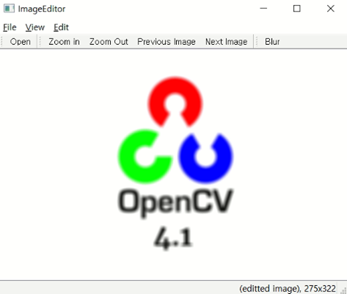 [도서 실습] Qt 5 and OpenCV 4 Computer Vision – ImageEditor - blur 구현 (Windows상 OpenCV 4.3 설치와 Qt5 ...