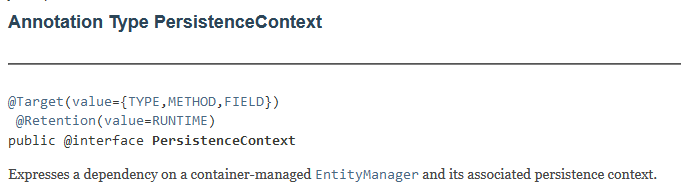@PersistenceContext와 EntityManager, 그리고 영속성(Persistence)
