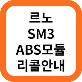 르노코리아 SM3 - ABS 모듈 리콜