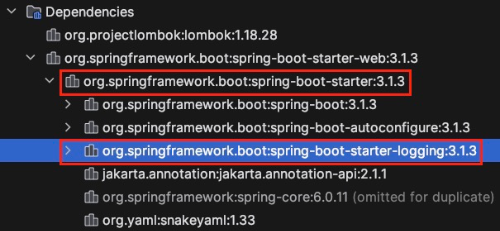 spring boot logging