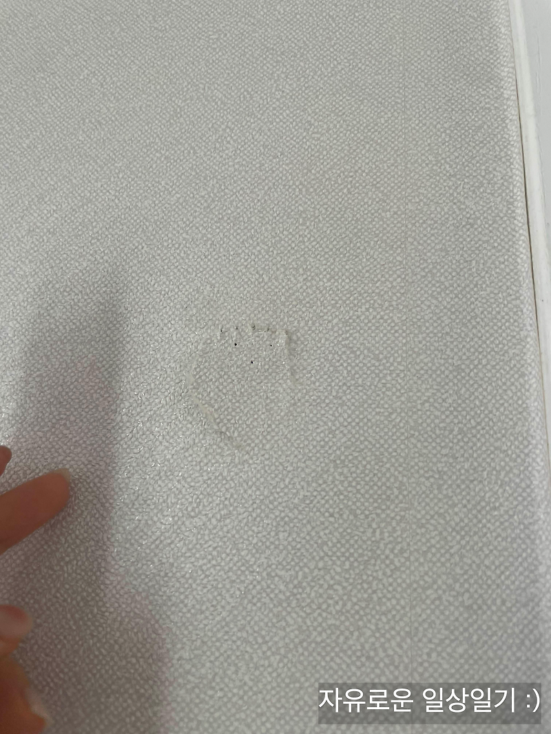 다이소 벽지보수용접착제 품번 _찢어진 벽지 보수(꼭꼬핀 벽지 손상)