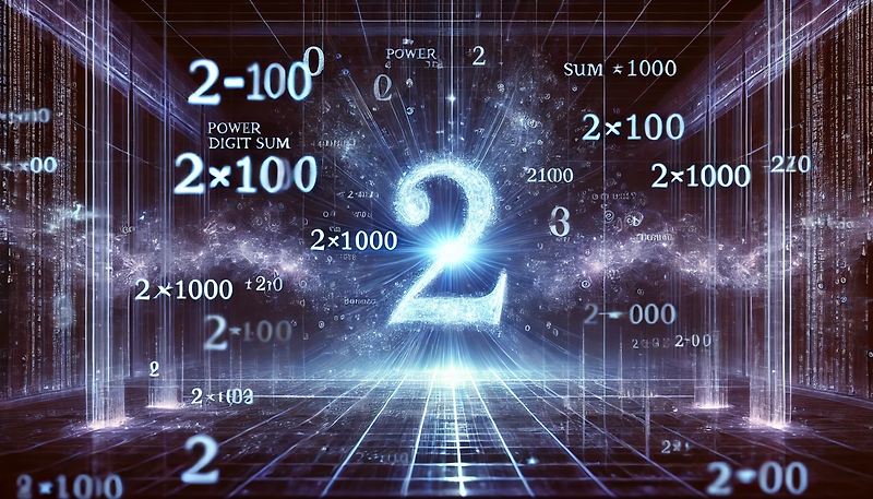 [C/C++] Project Euler #16 Power Digit Sum(BigInteger)