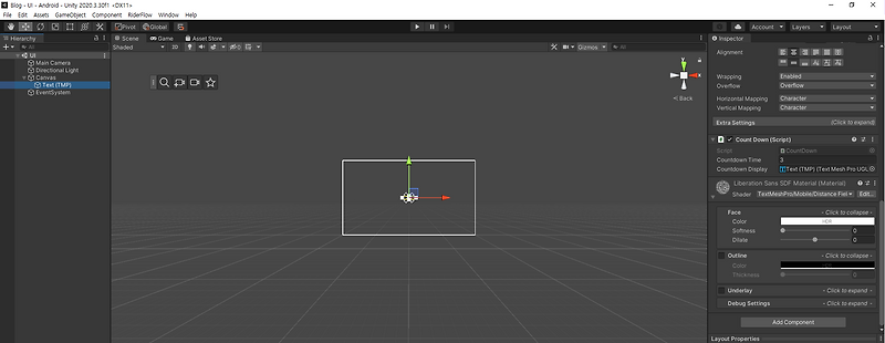 [Unity] CountDown(카운트다운) 타이머를 만들어보자.