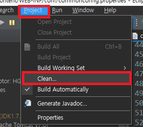 [이클립스/Eclipse] 이클립스(Eclipse) java.lang.IllegalStateException: BeanFactory not initialized or ...