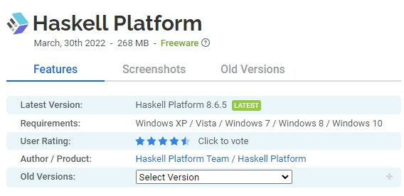 Haskell Platform 무료 다운로드