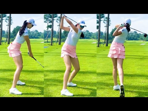 드림투어2승, 점프투어 우승! 골프스윙공부에 좋은 영상~!! KLPGA 프로 강소율 미녀골퍼의 퍼펙트한 골프스윙~!