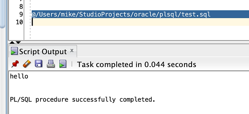 002 - [Oracle PL/SQL] Run script