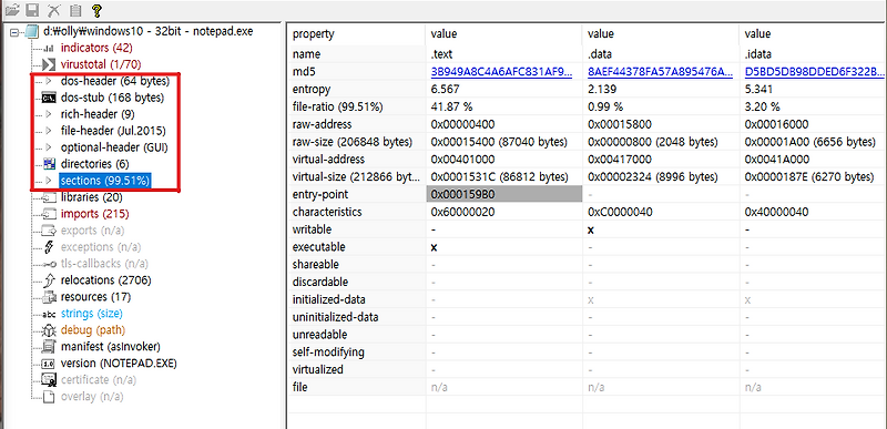 PE File Format - pestudio