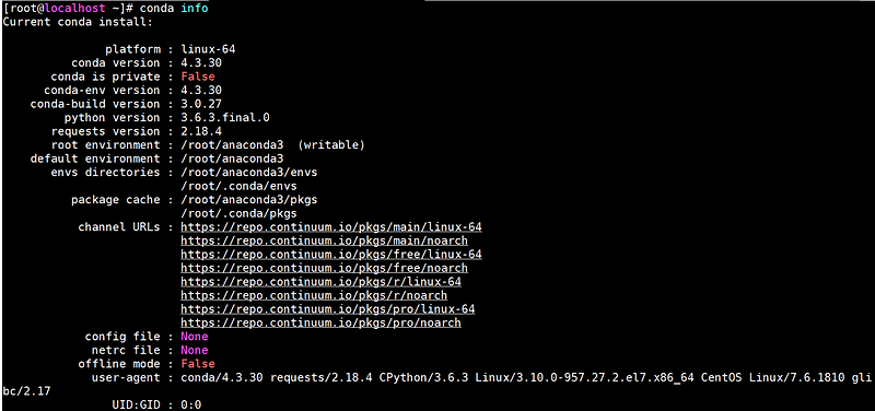 [centos7] conda command not found 오류 해결