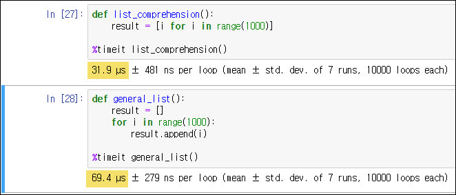 [파이써닉 pythonic 코드] list comprehension, split, join, enumerate, zip
