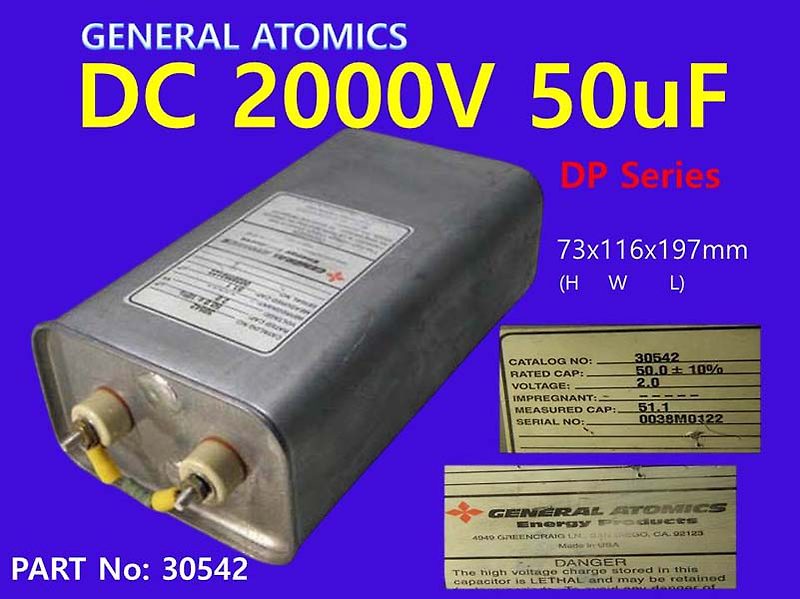 고압용 콘덴서 2000V 50uF DP Series 30542 Hi Voltage capacitors Max Peak 50uf ...