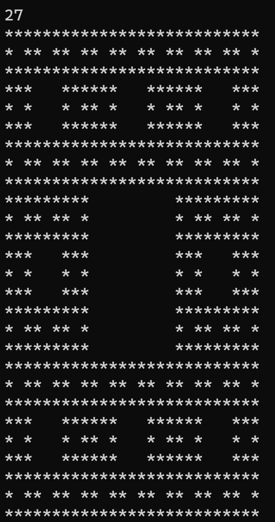 [C++] Boj 2447 별 찍기 - 10 — 모르겠으면 외워