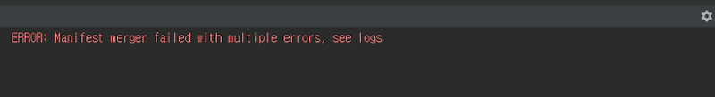 Manifest Merger Failed With Multiple Errors See Logs 해결 방법 