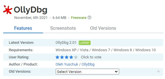 OllyDbg 무료 다운로드