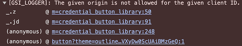 [Google OAuth2] The given origin is not allowed for the given client ID 에러 해결
