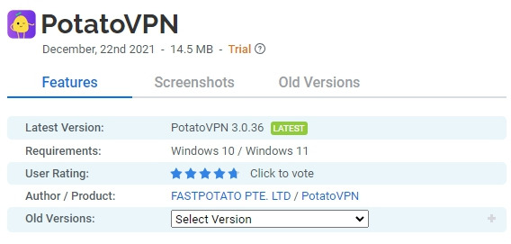 PotatoVPN 무료 다운로드