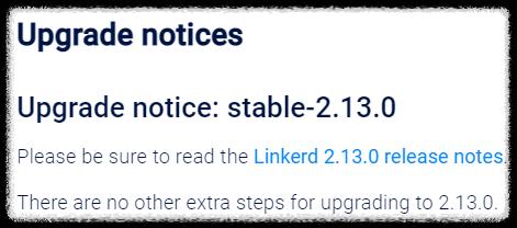 Linkerd 버전 업그레이드