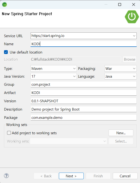 [SpringBoot] sts4 프로젝트 생성